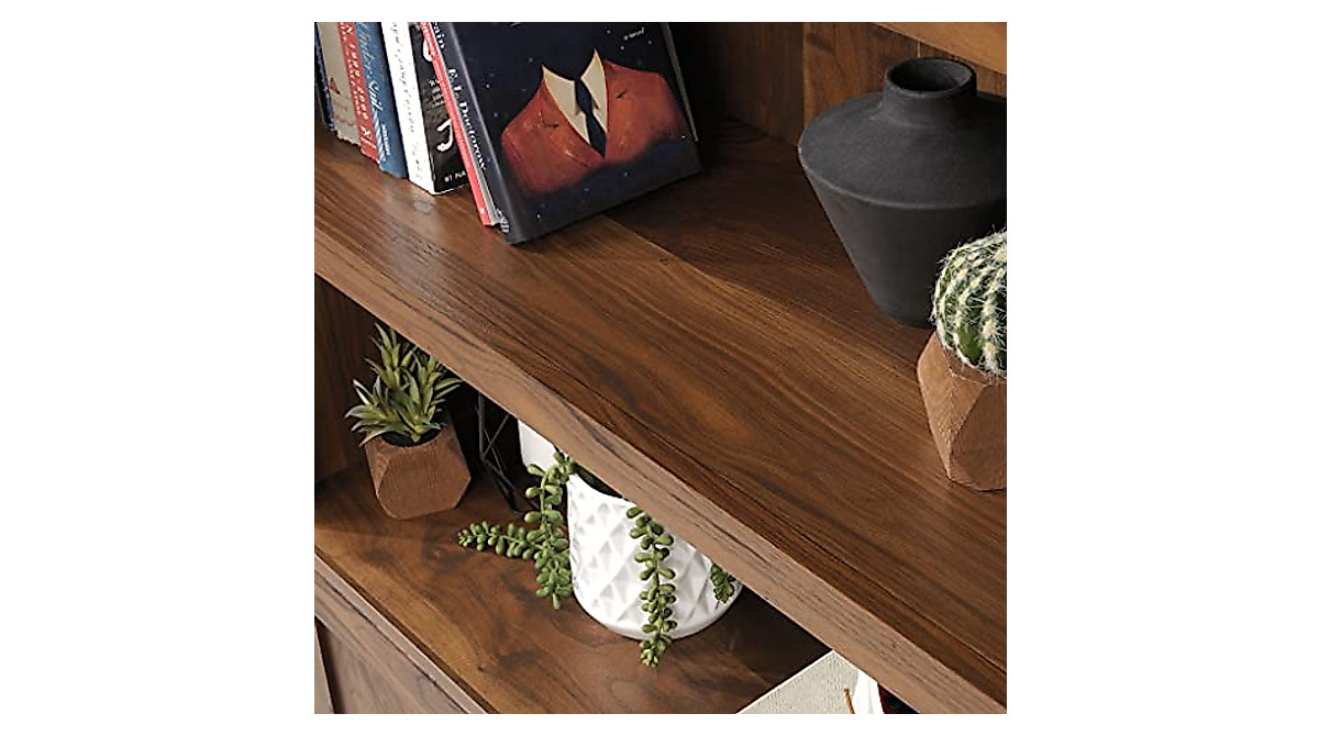 Sauder Grand Walnut Bookcase - Stylish & Functional