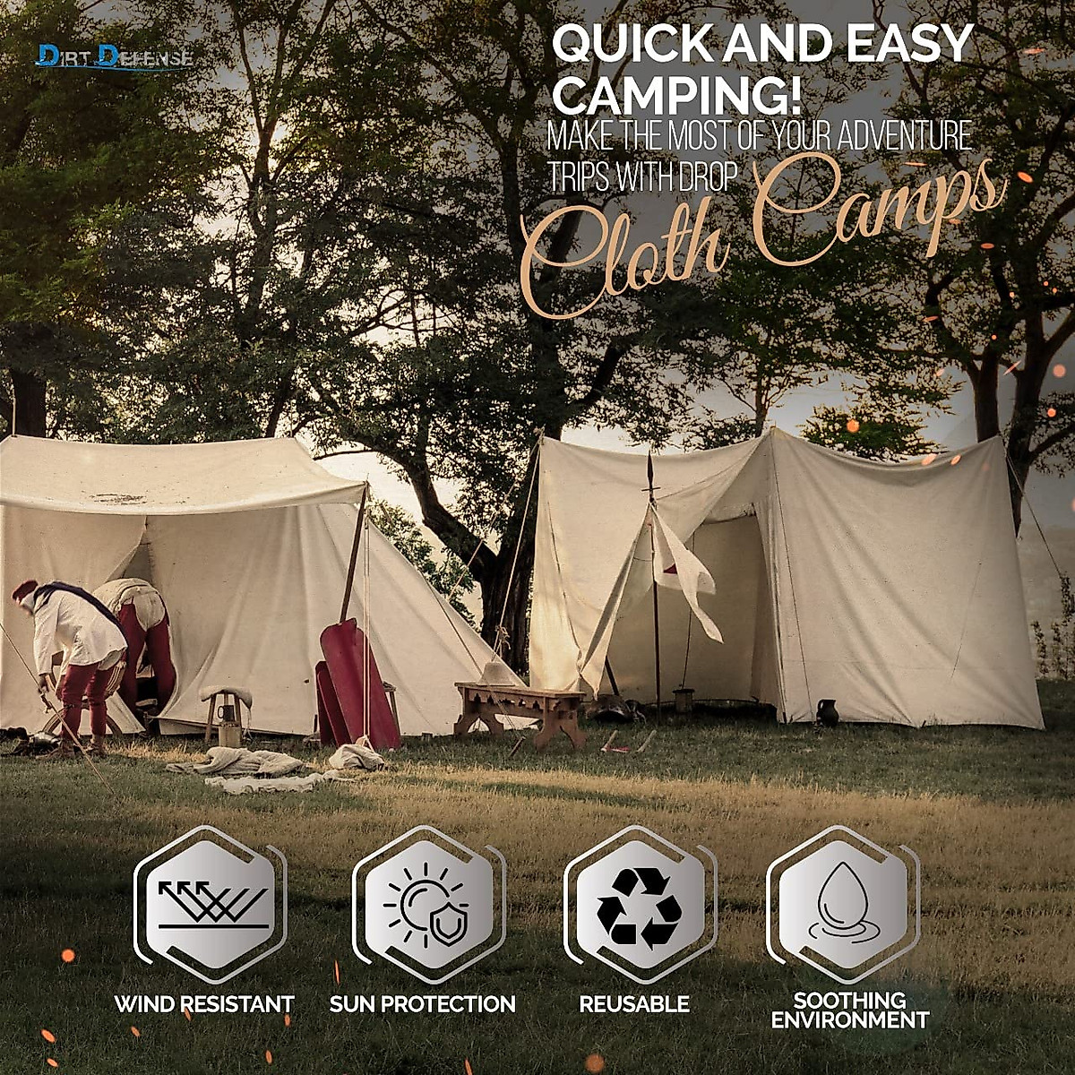 Pack of 2: All Purpose Canvas Drop Cloth Cotton Tarp 9x12 Large Canvas Tarp for Art Supplies, Drop Cloth for Painting Supplies/Paint Canvas Fabric or Couch Cover and Furniture Cover from Paint