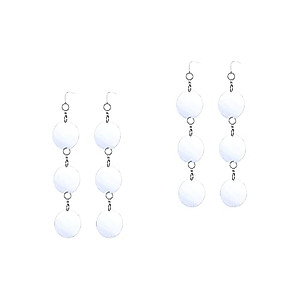 GANAZONO 4 Sets Metal Bird Deterrent Disc Hanging Disc Reflective Bird Reflector Woodpecker Devices for Patio Garden Woodpecker and Pigeon