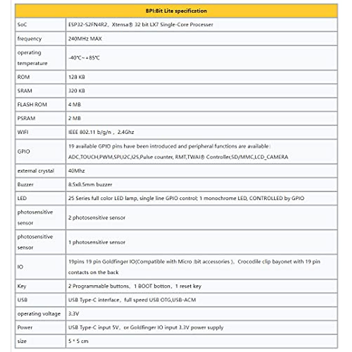 Banana Pi BPI:bit V2 Lite Webduino and arduino Board with EPS32-S2 for STEAM Education Similar microbit (with Acrylic case)