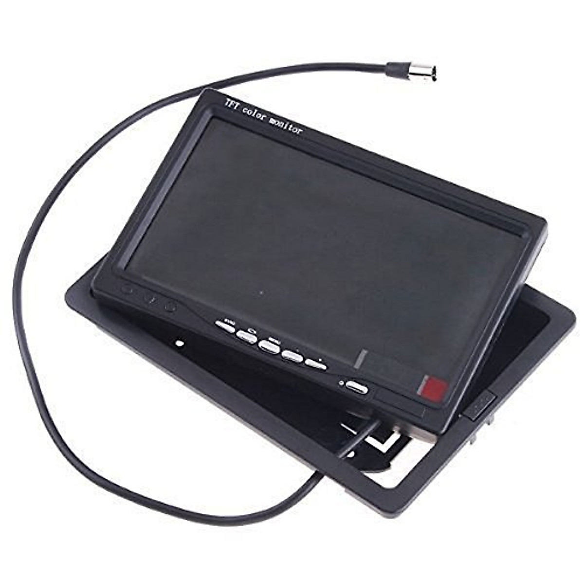 BW 7 inch High Resolution 800 * 480 TFT Color LCD Car Rear View Camera Monitor Support Rotating The Screen and 2 AV Inputs