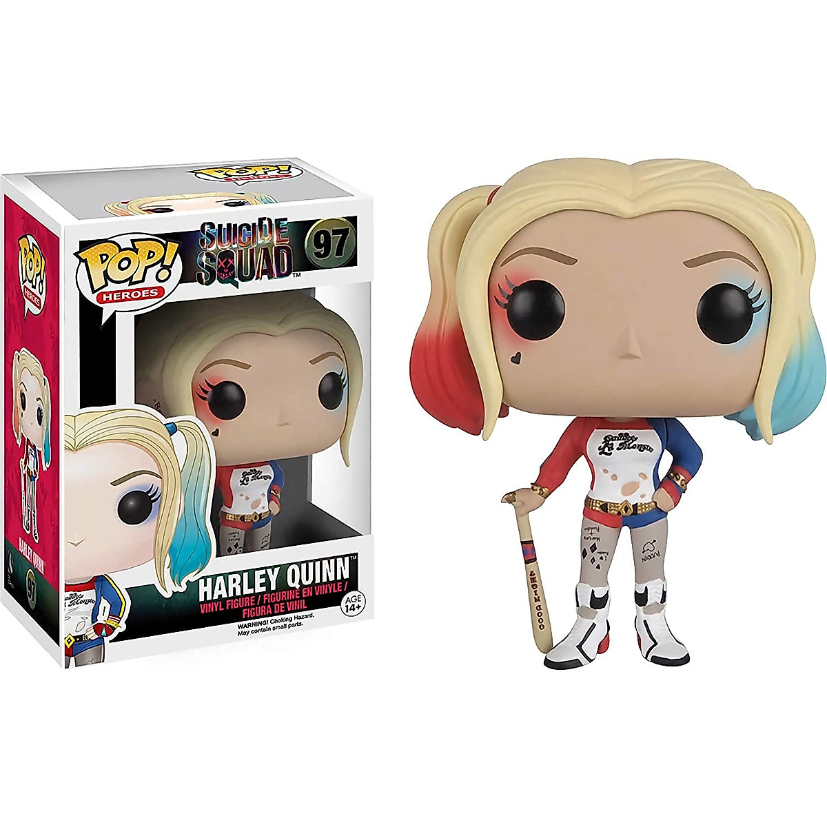 POP Suicide Squad - Harley Quinn Funko Vinyl Figure (Bundled with Compatible Box Protector Case) Multicolored 3.75 inches