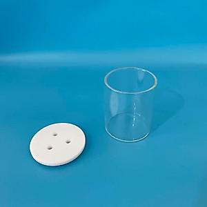 3-Hole Electrolytic Cell, 3 Electrodes Holes Cover Electrolytic Cell, Laboratory Electrolytic Cell, Electrochemical Reaction Kettle, Have PTFE Material Options (25ml-30mm InerD-43mm H)