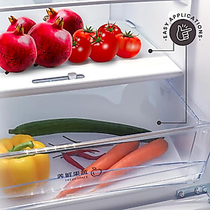 Grand Fusion Crisper Drawer Liner, Zeolite-Infused Material to Keep Produce Fresh Longer, Extend Fruits and Veggies Life with Ethylene Gas Absorption and Reduce Waste. Clear. Pack of 4