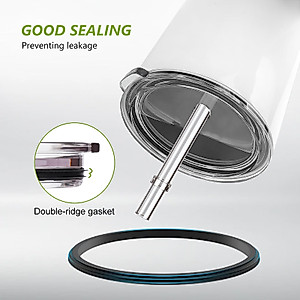 20 oz Tumbler Straw Lid, Replacement Lids for YETI 20 oz Tumbler, 20oz Straw Lids for yeti rambler straw lid 16 oz Pint, 20 oz Tumbler, 24 oz Mug, 25 oz Straw Mug, BPA Free and Shatter-proof, 2 Pack