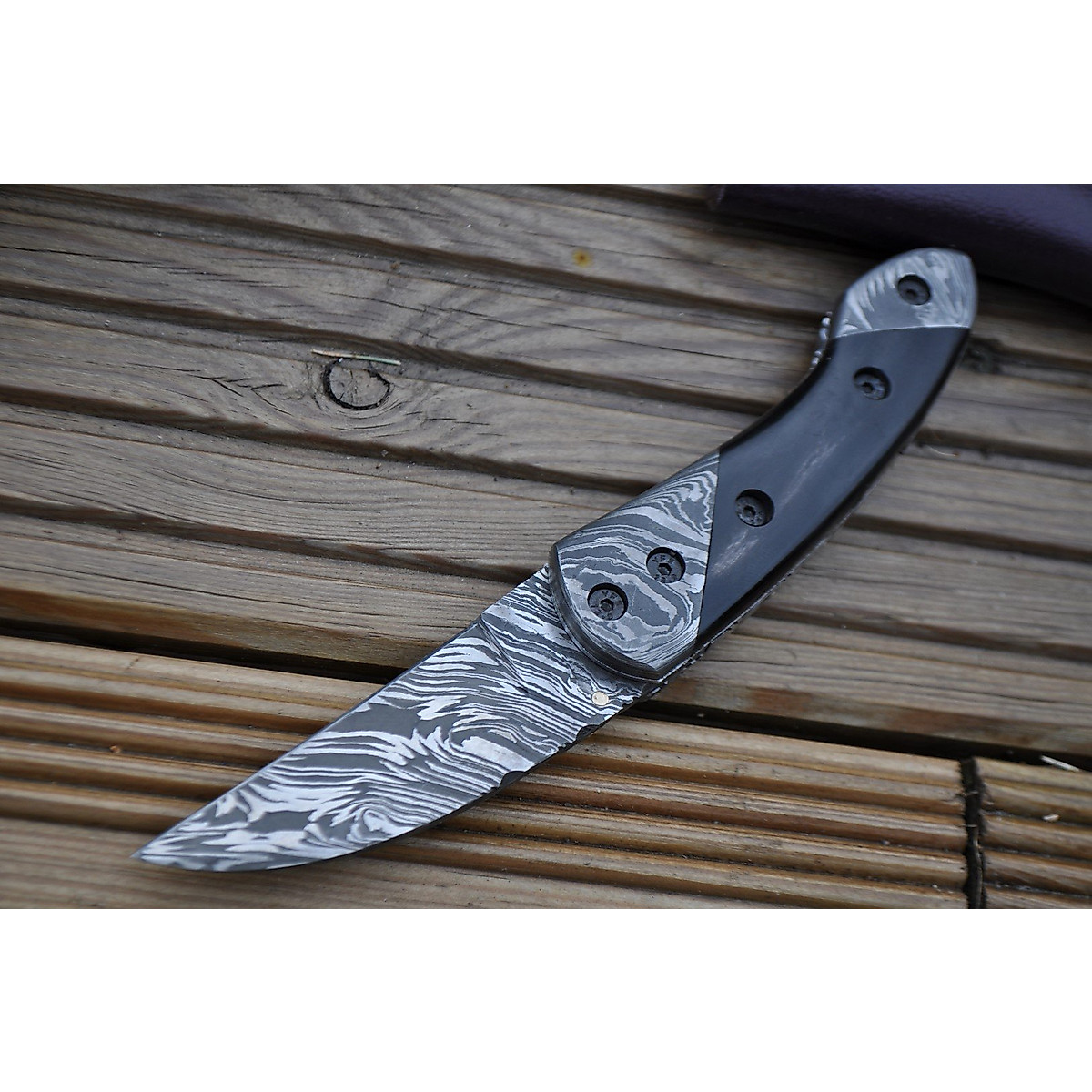 Perkin - Handmade Damascus Pocket Knife - Beautiful Folding Knife