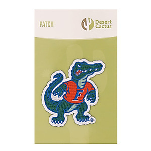 Desert Cactus University of Florida Patch – Embroidered Iron On/Sew On Applique for Blazers, Jackets, Backpacks, Bags, Hats & Tactical Gear – Florida Gators (Patch - Design B)