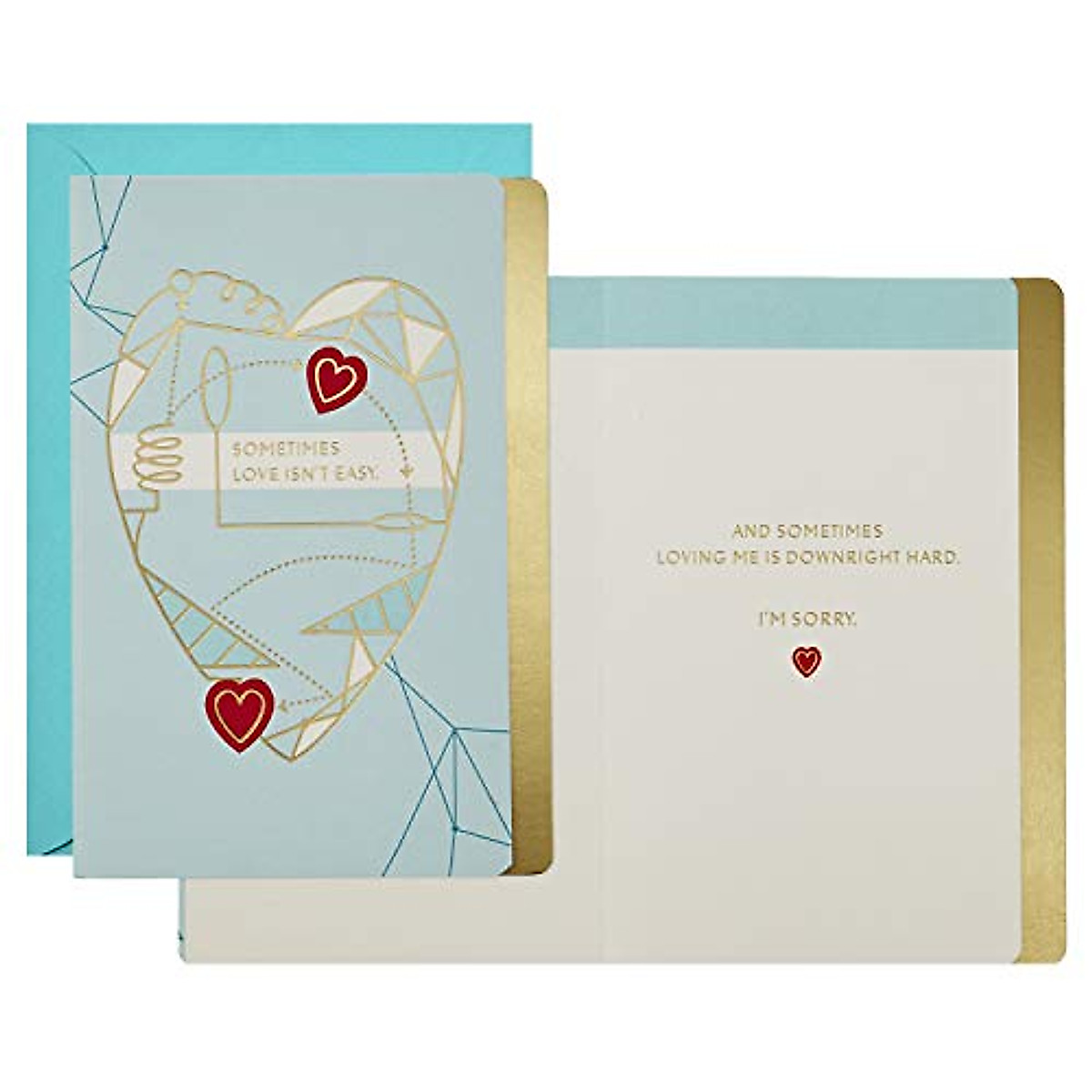 Hallmark Love Card Assortment, New Relationship/Miss You/Time Apart/Just Because (6 Cards with Envelopes)