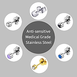 Ear and Nose Piercing Tool Stainless Steel Ear Piercing Gun with 18 Pairs Ear Stud for Salon and Home Use