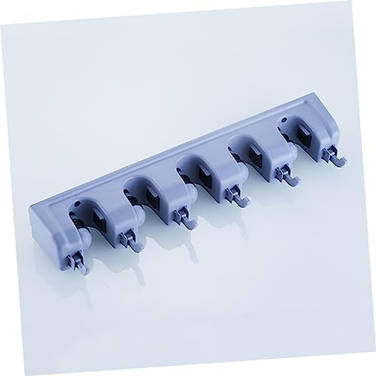 GARVALON Organizer Wall Mounted Hook Tool Wall Mounted Shelves for Storage Tool Storage Rack Storage Storage Rack Hook Rack Desktop Display Mop Clip Mop Hanging Hanger Blue