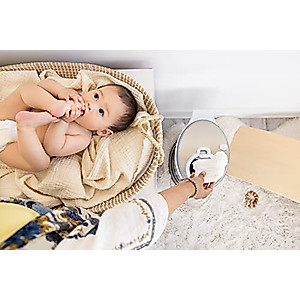 Ubbi Steel Odor Locking, No Special Bag Required, Money Saving, Awards-Winning, Modern Design Registry Must-Have Diaper Pail, Chrome