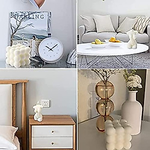 2 Pieces Bubble Candle - Cube Soy Wax Candles,Female Body Shaped Candle, Hand Poured Scented Candle, Cute Wax Candles Home Decor and Gifting (Creamy White )