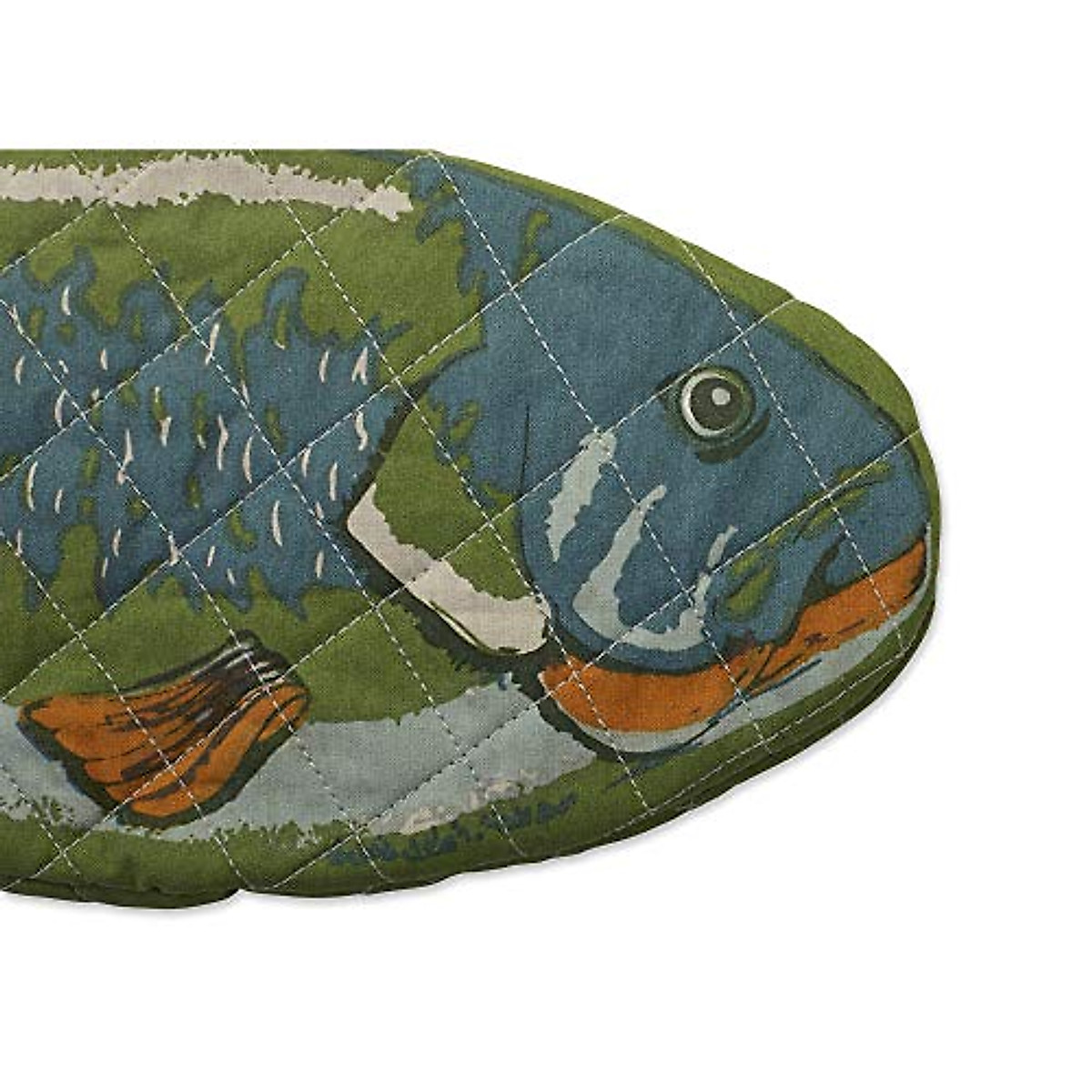 DII Cotton Lake House Fish Oven Mitts, 6 X 16.5 Set of 2, Machine Washable and Heat Resistant for Kitchen Cooking and Baking