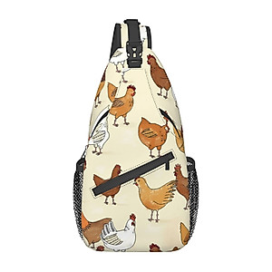 A Brood Of Chickens Crossbody Bag Sling Bag Multipurpose Travel Backpack For Men And Women