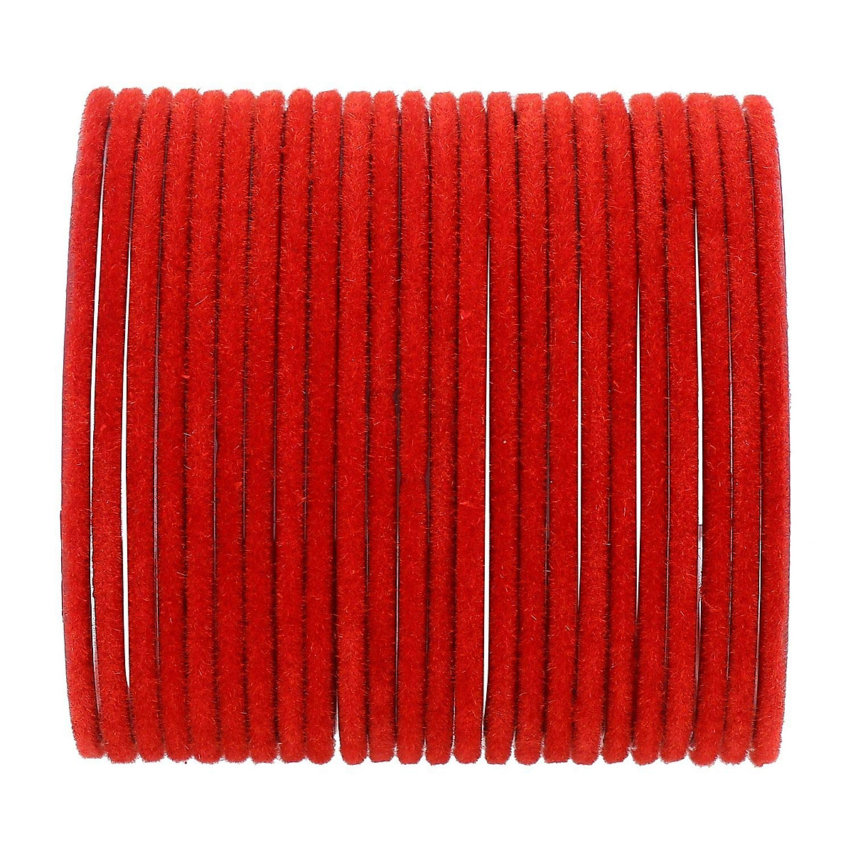 Efulgenz Indian Bangles Set Indian Bangles for Women Bollywood Plain Metal Velvet Bangles Bracelet Red Bangles Indian Costume Jewelry for Women