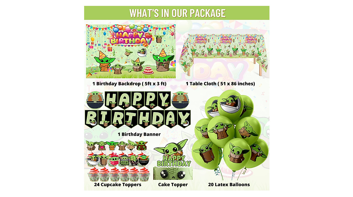 Nelton Birthday Party Supplies – 6-in-1 Set