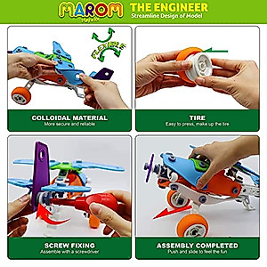 Building Toys STEM Toys for 6 7 8 9 10 Year Old Boys Gifts Educational Building Toys for Boys Age 6-8 Year Old Boy Best Birthday Toys for Kids 5-7 Building Toys for Boys 8-12 Engineering Building Kit