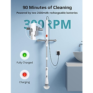 Electric Spin Scrubber, Aspiron Cordless Electric Scrubber & Stardrops - The Pink Stuff - The Miracle All Purpose Cleaning Paste