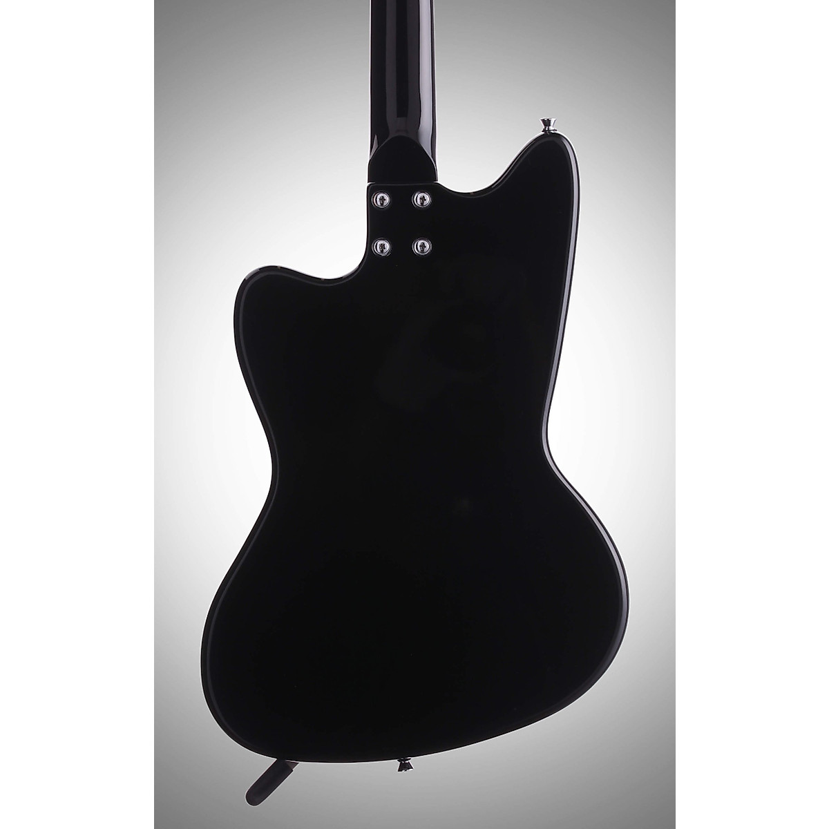 Silvertone 6 String Solid-Body Electric Guitar, Right, Gloss Black, standard (1478BK)