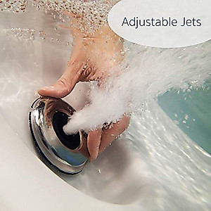 AquaLife Ariana™ 7-Person 30-Jet Non-Lounger Hot Tub with LED Lighting, Insulated Cover, Built-in Ice Bucket, Stainless Steel Heater and Ozonator