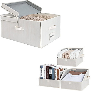StorageWorks Storage Box with 3-Pack Closet Storage Bins