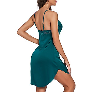 Avidlove Lingerie Set for Women silk pj sets for women satin dresses for women sexy night out Green Small
