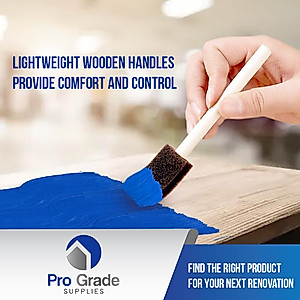 Pro Grade - Foam Brushes - 1 Inch 48 Piece Foam Brush Set