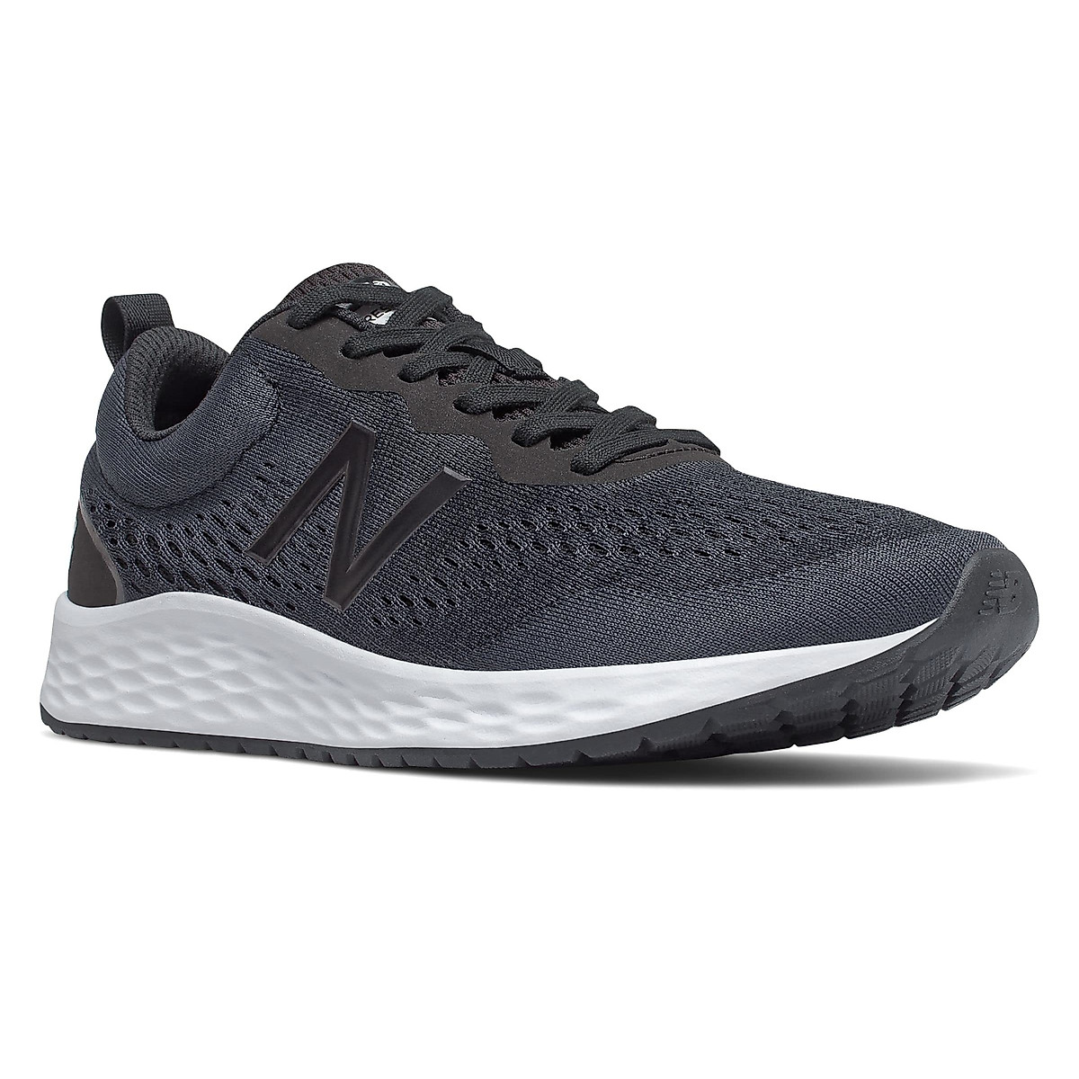 New Balance Women's Fresh Foam Arishi V3 Running Shoe, Black/White, 5 Women/5 Men