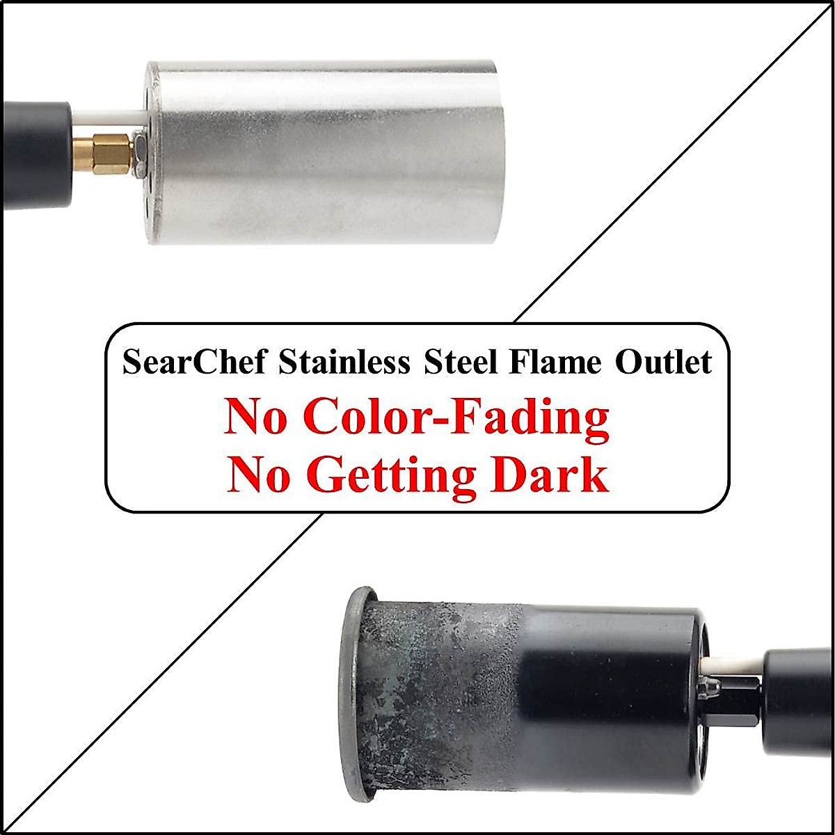 SearChef Cooking & BBQ Grilling Propane Torch Flame Lighter Kitchen Culinary Torch Sous Vide Charcoal Starter Searing Steak for Creme Brulee Campfire Searing ( Butane or Propane Tank Not Included )