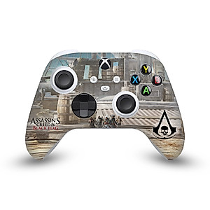 Head Case Designs Officially Licensed Assassin's Creed Group Key Art Black Flag Graphics Matte Vinyl Sticker Gaming Skin Decal Cover Compatible With Xbox Series X/S Controller