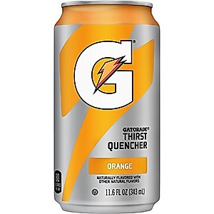 Gatorade Thirst Quencher, 24 Count, 11.6 oz Cans, Orange, 278.4 Fl Oz (Pack of 24)