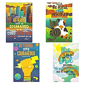 Faithful Finds Motivational and Inspirational Religious Postcards (4 x 6 In, 40 Count)