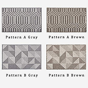 CHICHIC Brown Indoors Doormat 24 x 36 Inch Welcome Mat Front Back Indoors Door Mats for Home Entrance EntryWay Entry Rugs Machines Washable Rugs Inside Non Slip Outdoors