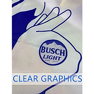 NIKIDAS I Love Titties & Busch Light Flag - Man Cave Busch Corn Beer Flag 3x5 Feet