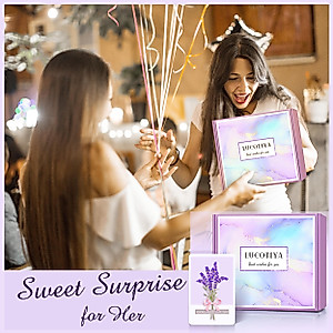 LUCOTIYA Birthday Gifts for Women, Gift Basket Women Wine Tumbler Self Care Package Mom, Bestie, Her, Sister, Wife, Auntie, Thank You