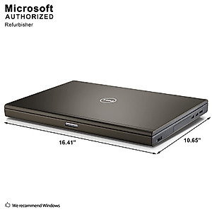 Dell Precision M6600 17.3 Inch Workstation Laptop, Intel Core i7-2720QM up to 3.3GHz, 8G DDR3, 500G, VGA, HDMI, DP, Windows 10 Pro 64 Bit Multi-Language Support English/French/Spanish(Renewed)