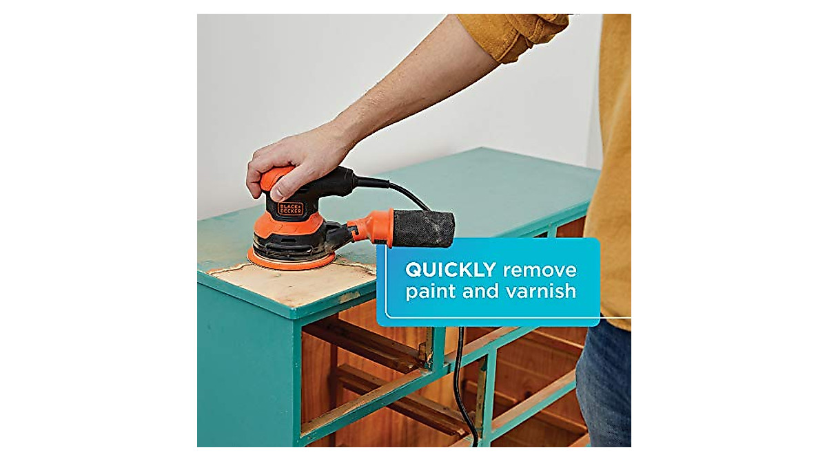 Black+Decker Beyond 5-Inch Random Orbit Sander for Smooth Finishes
