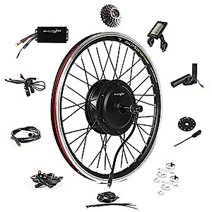 EBIKELING Waterproof Ebike Conversion Kit for Electric Bike 20" Front Wheel Electric Bicycle Hub Motor Kit