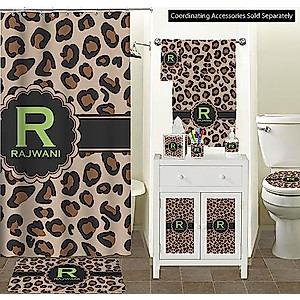 RNK Shops Granite Leopard Waste Basket - Double Sided (Black) (Personalized)