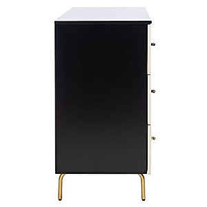 Safavieh Home Genevieve Black Modern 3-drawer Dresser