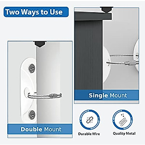 Kleviro (10 Pack) Anti Tip Furniture Anchors for Baby Proofing Premium Quality Upgraded Furniture Wall Anchors can Handle 400lbs Tension - Earthquake, Storm Resistant & Pet Safety Furniture Straps