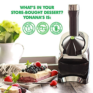 Yonanas 988HP Deluxe Vegan Non-Dairy Frozen Fruit Soft Serve Dessert Maker, BPA Free, Includes 75 Recipes, 200 Watts, Pink