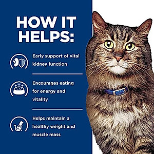 Hill's Prescription Diet k/d Early Support Kidney Care Chicken Flavor Dry Cat Food, Veterinary Diet, 4 lb. Bag