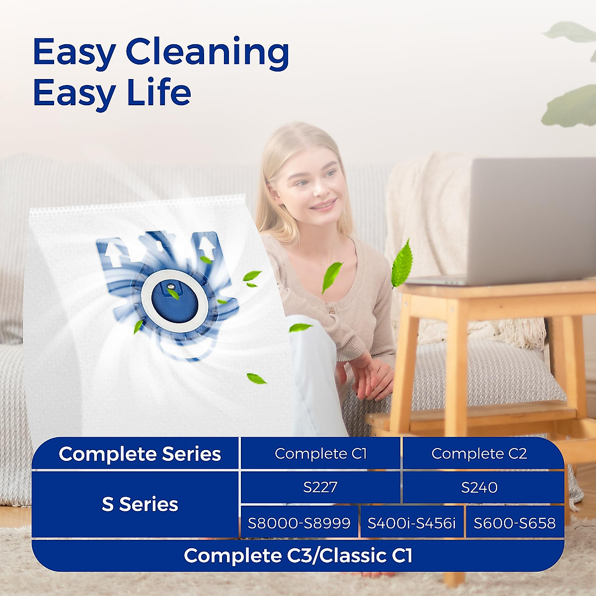 Vacuum Cleaner Bags Fit for Miele Classic C1 Complete C1 C2 C3 S227 S240 S270 S400 S2 S5 S8 Series (9)