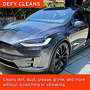 Ethos Defy - 3 in 1 Ceramic Coating - Waterless Car Wash & Wax - Car Wax Polish Spray - Hydrophobic Top Coat - Polish & Polymer Paint Sealant Protection - with Insta-Bond Technology - 16OZ