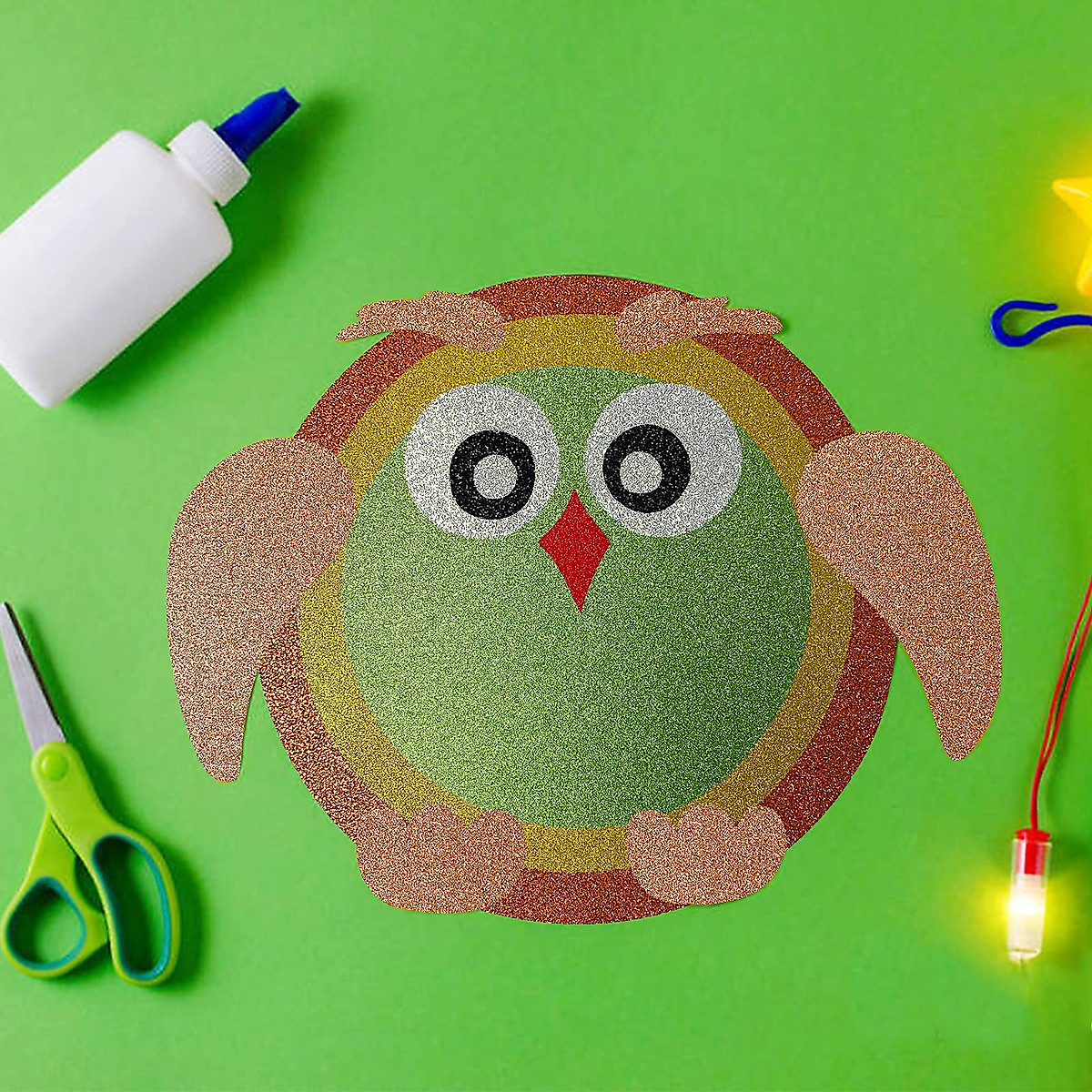 Glitter Cardstock Paper, 40 Sheets 20 Colors, Colored Cardstock for Cricut, Premium Glitter Paper for Crafts, A4 Glitter Card Stock for DIY Projects, Sparkly Paper for Card Making, 250 GSM