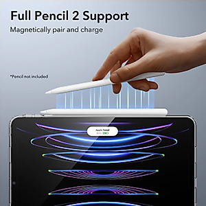 ESR for iPad Pro 11 inch Case, iPad 11 Pro Case (2022/2021, 4th/3rd Gen), Soft Protective Back Shell, Slim and Light, Yellowing Resistant, Supports Pencil Pro&Pencil (USB-C), Project Zero Series,Clear