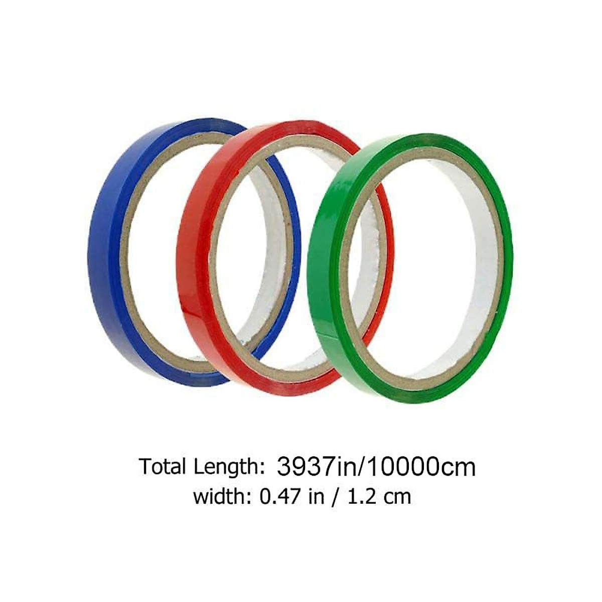18Pcs PVC Bag Sealing Tape - Basic Collection - Poly Bag Sealing Tape 3 Color - 3/8 inch x 110 yds. (Pack of 6) - Ideal for Packaging and Sealing Meat, Gifts, or Ice Bags