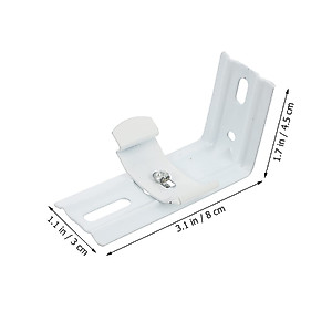 IMIKEYA 12 Pcs Bracket Blind Fixer Track Window Hardware Horizontal Blinds Wand Hook Venetian Blind Tilt Hook Vertical Blind Repair Window Covers for Home Iron Curtain White Repair Parts