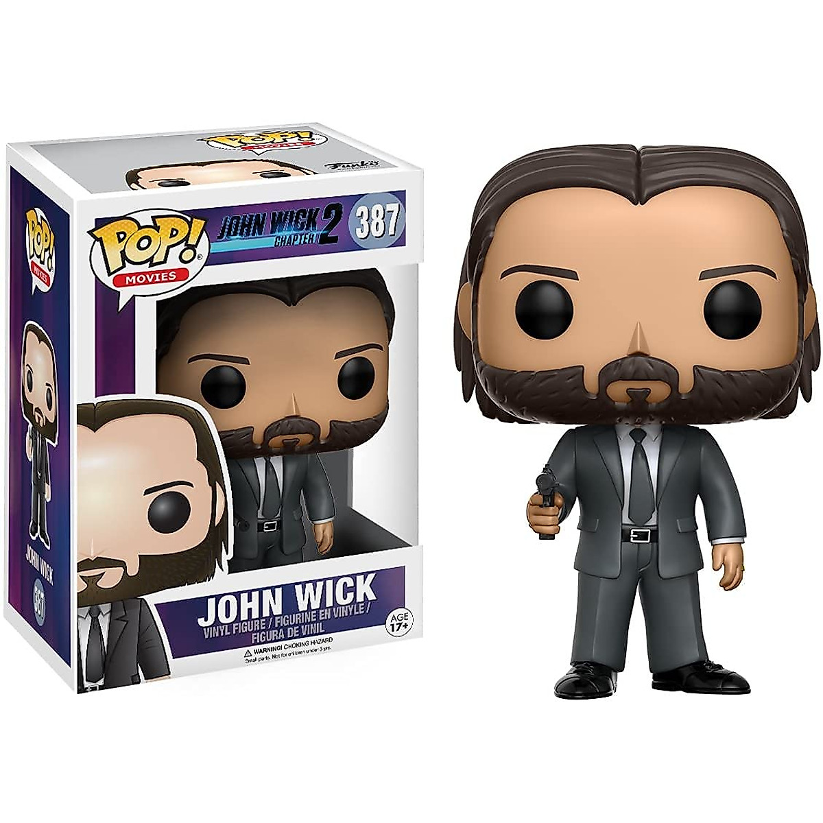 John Wick Chapter 2 Funko Pop! Vinyl Figure - 3.75" Multicolored with Compatible Box Protector Case